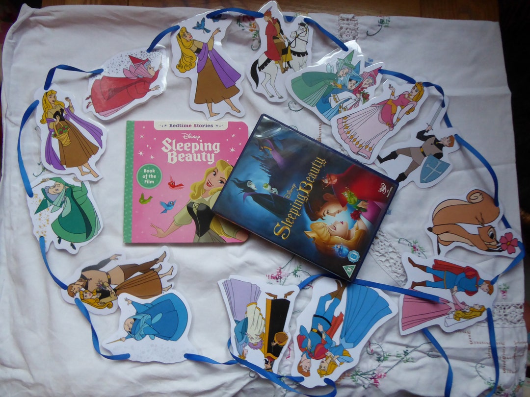 Sleeping Beauty Gift Package, Bunting,dvd,book Disney - Etsy