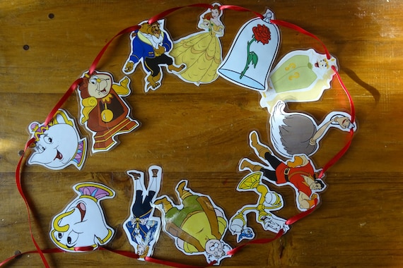 Disney Beauty & the Beast Bunting. Movie Fairy Tale. | Etsy UK