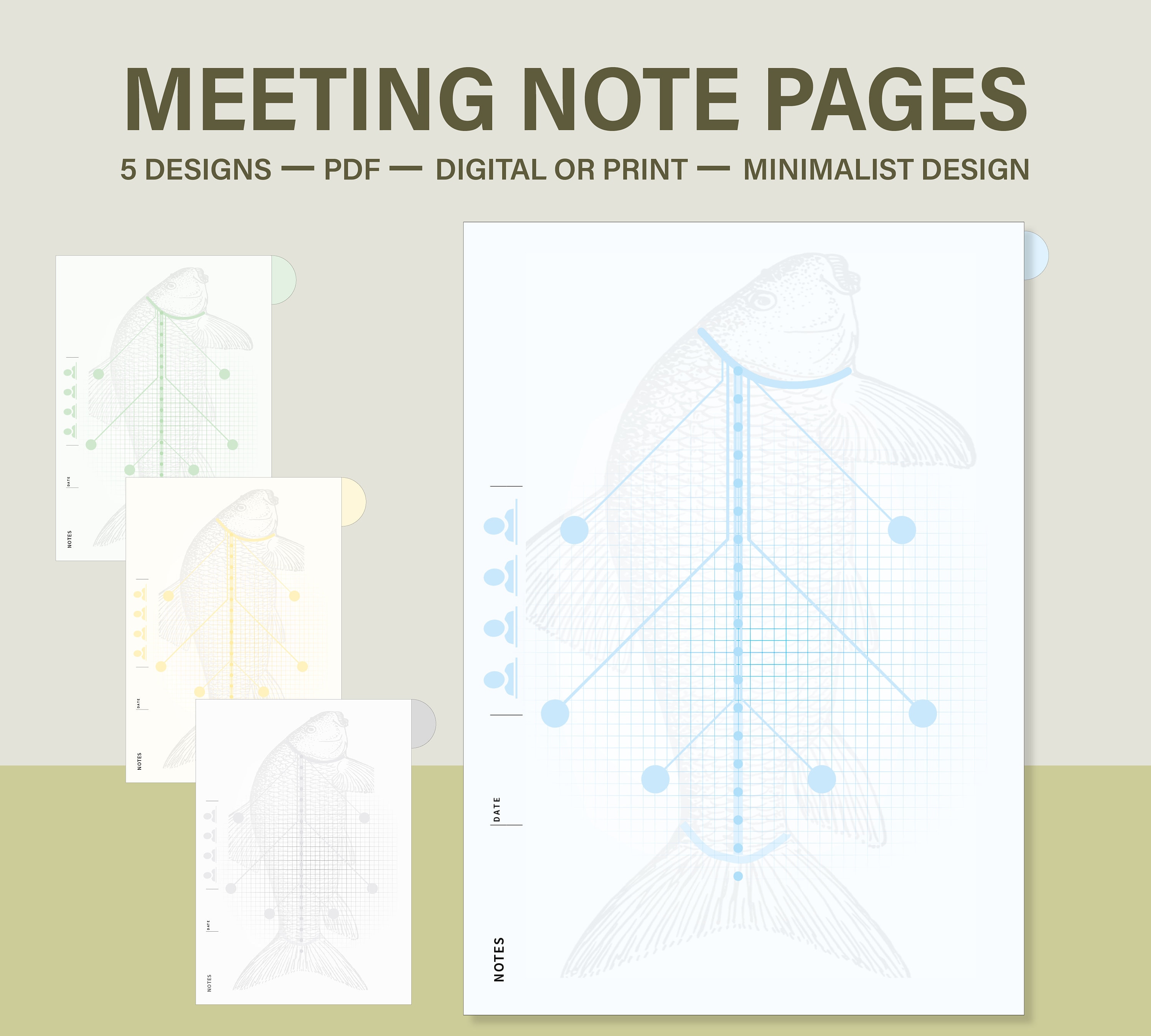 PRINTABLE/DIGITAL Meeting Notes, Agenda, Record for Small Businesses ...