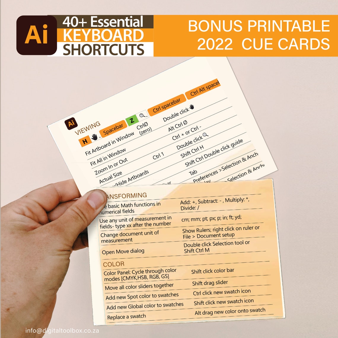 Adobe Illustrator Cheat Sheet: Tools, Tips, Quick Reference & Keyboard Shortcuts - Etsy