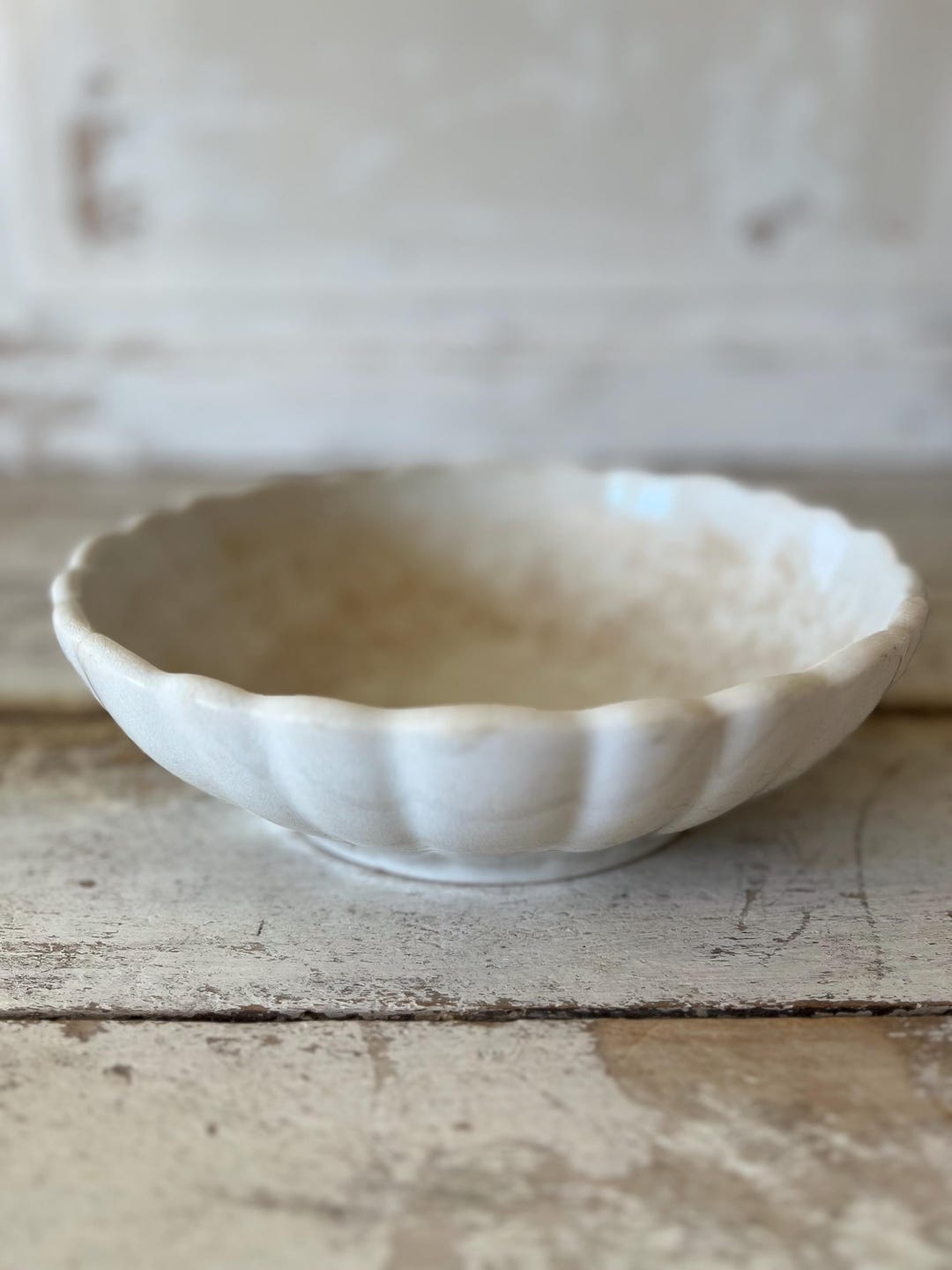 Fluted Ironstone Bowl - Etsy