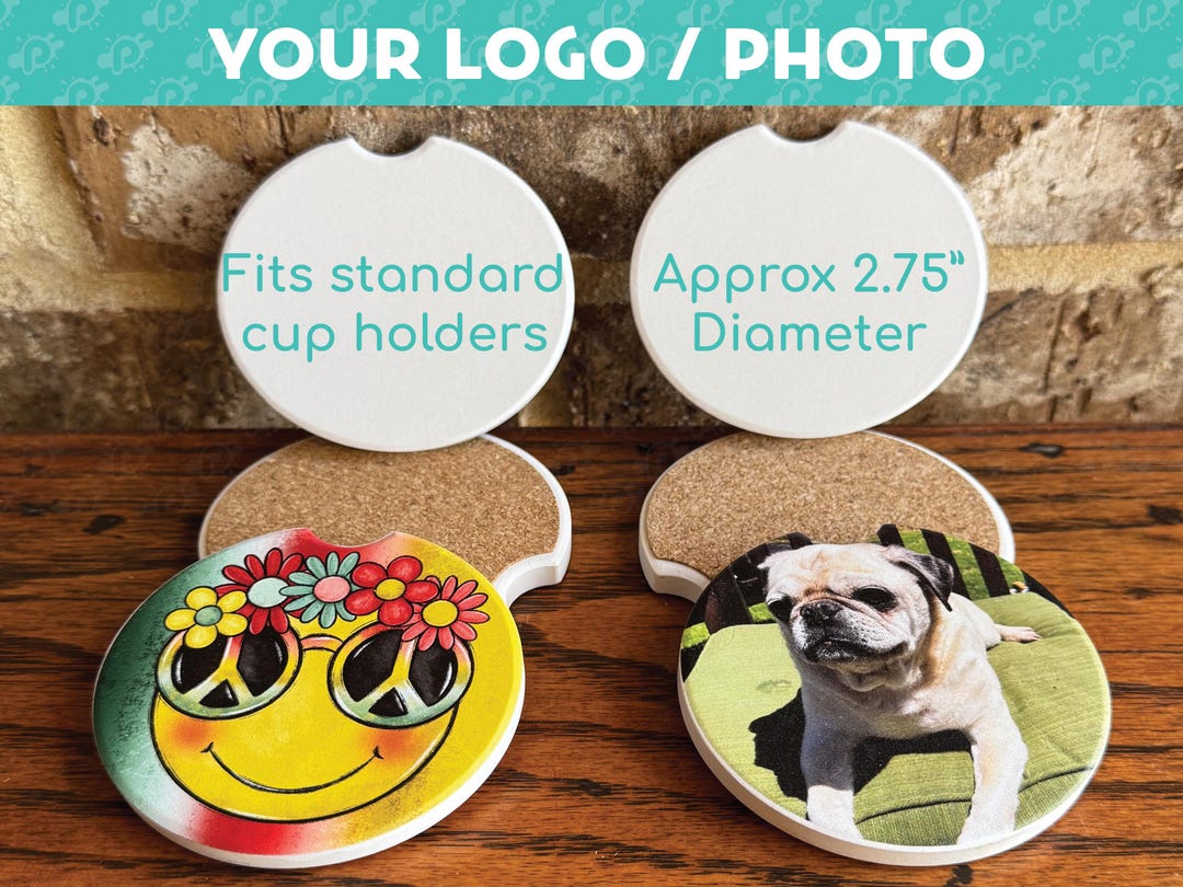 Custom Car Coaster | Car Coaster With Photo | Logo Car Coaster | Car ...