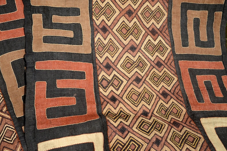 Kuba Cloth/African Kuba cloth/ DR.Congo/ Raffia cloth/ | Etsy
