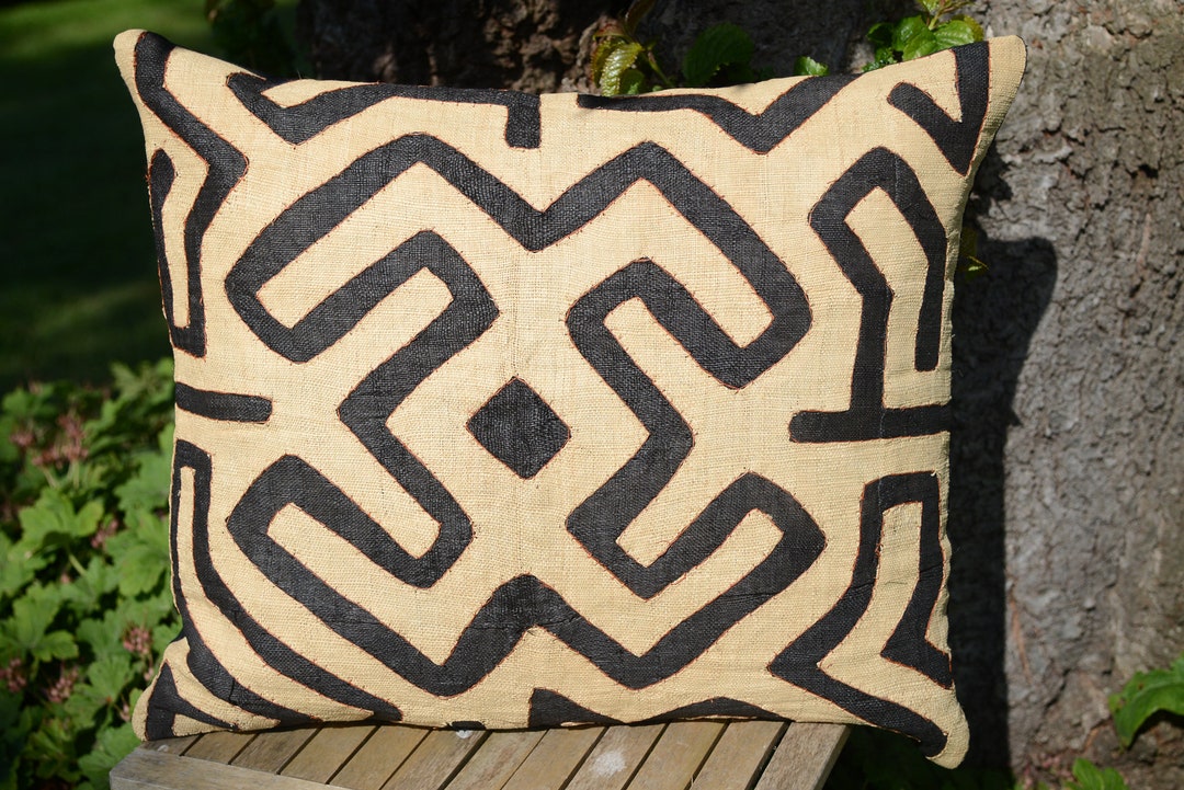 Kuba Cloth/kuba Cloth Cushion Cover/kuba Cloth Pillow/african Kuba ...