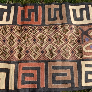 Kuba Cloth/african Kuba Cloth/ Dr.congo/ Raffia Cloth/ Authentic ...