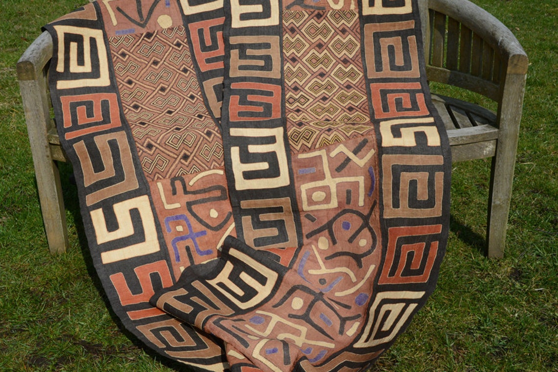Kuba Cloth/African Kuba cloth/ DR.Congo/ Raffia cloth/ | Etsy