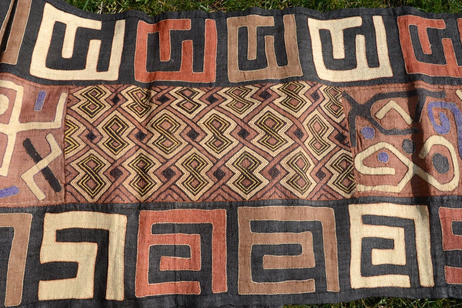 Kuba Cloth/African Kuba cloth/ DR.Congo/ Raffia cloth/ | Etsy