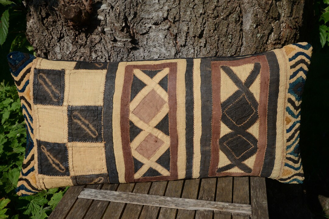 Kuba Cloth/kuba Clothpillowcover/african Kuba Cloth/raffia/dr.congo ...