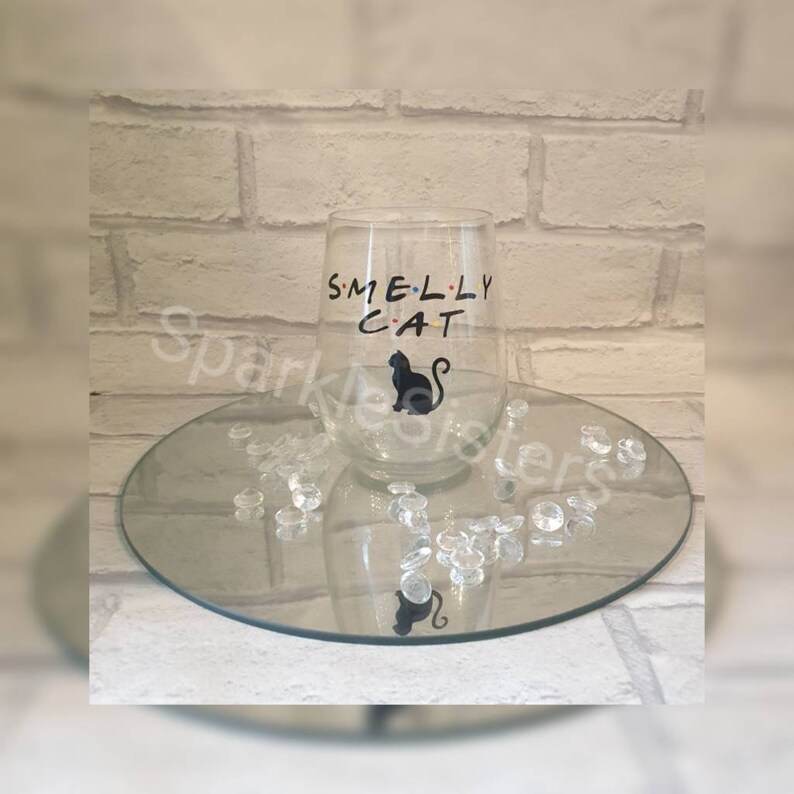 Smelly Cat FRIENDS TV Show Hand Decorated Vinyl Glass - Etsy UK