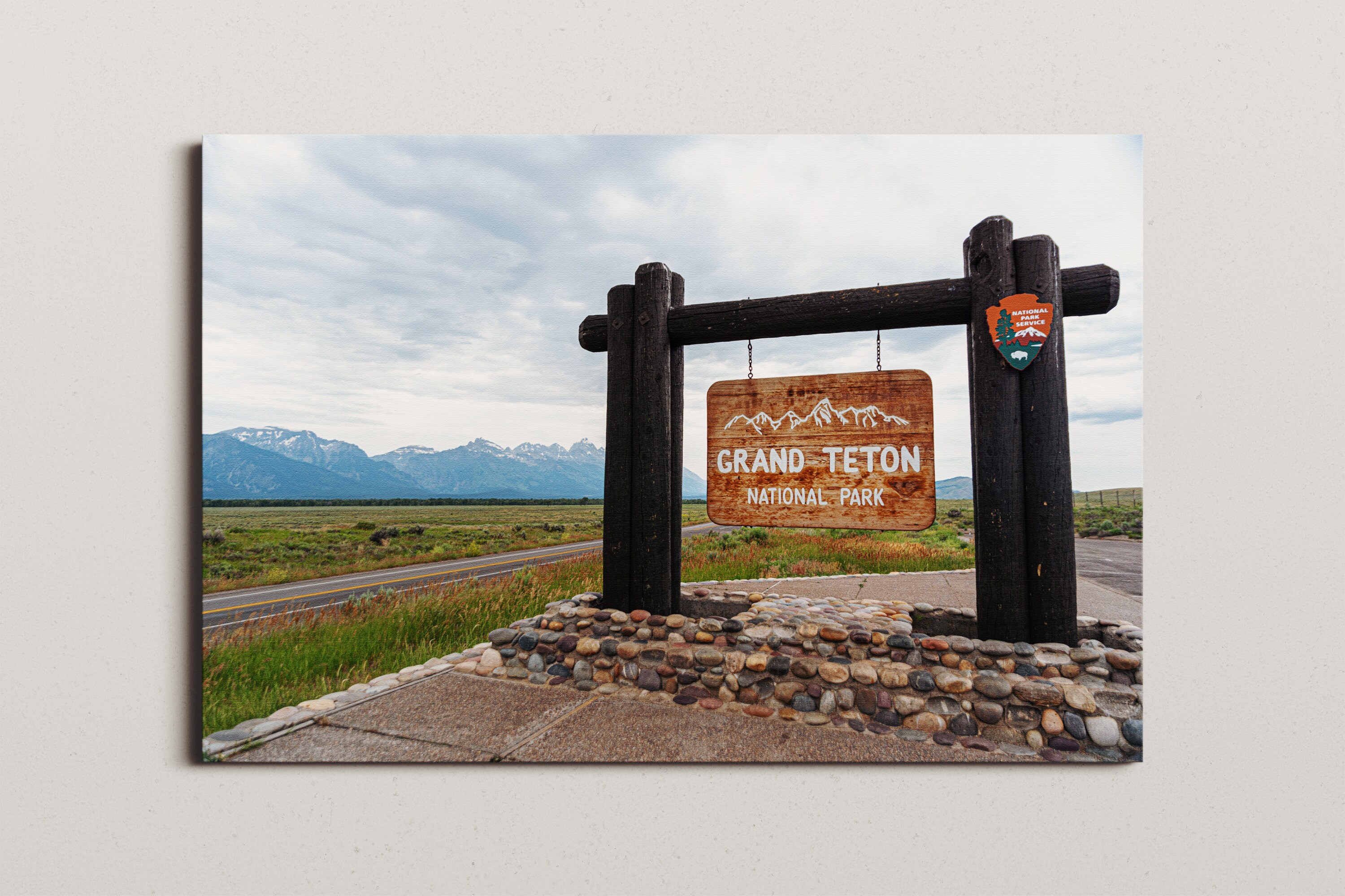 Grand Teton National Park Sign, Wall Art, Nature Photography, Wyoming ...