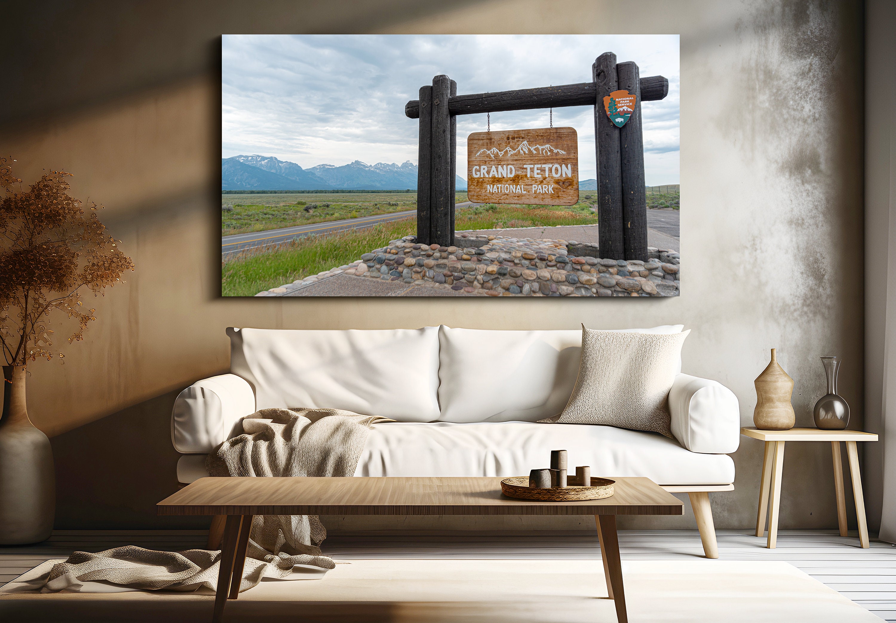 Grand Teton National Park Sign, Wall Art, Nature Photography, Wyoming ...