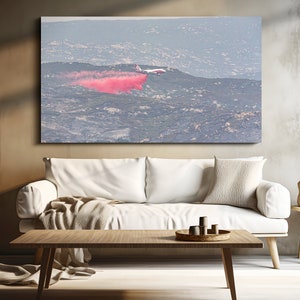 Boeing 747 Supertanker Firefighting Print, California Valley Fire 2020 ...