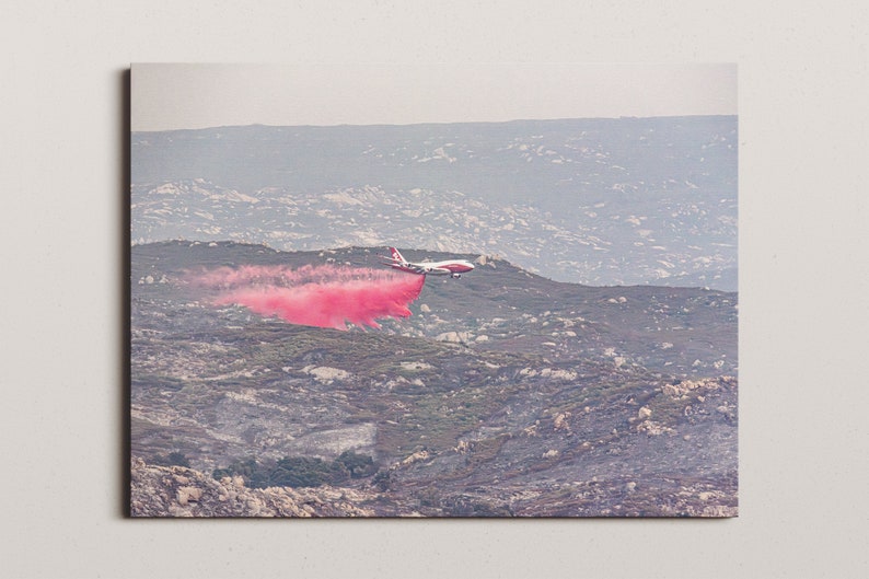 Boeing 747 Supertanker Firefighting Print, California Valley Fire 2020 ...