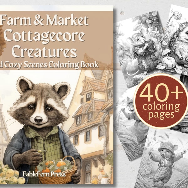 Animal Chef Coloring - Etsy UK