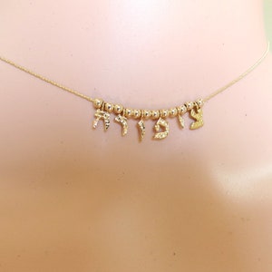 Gold Hebrew Initials Necklace, Silver Hebrew Initials Necklace, Judaica ...