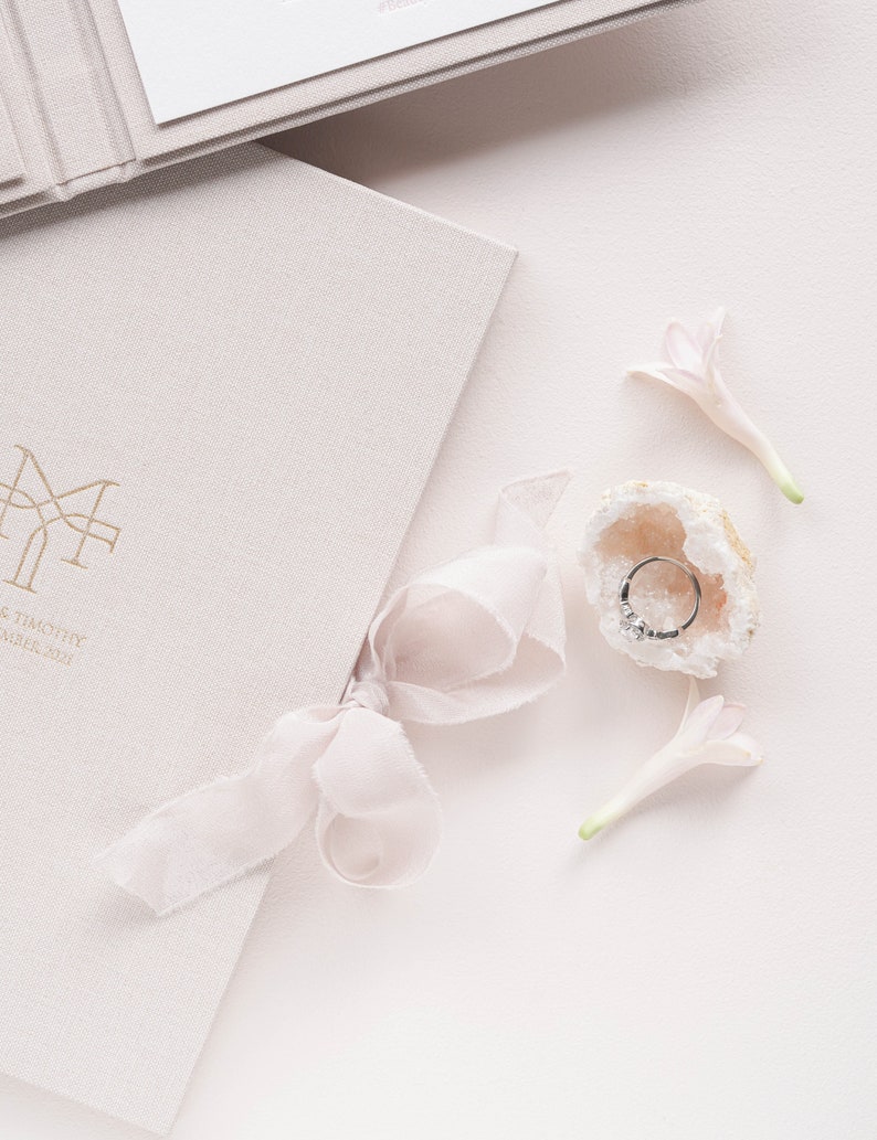 Luxury Wedding Invitation Folio, Invitation Box, Custom Crest, Foil ...