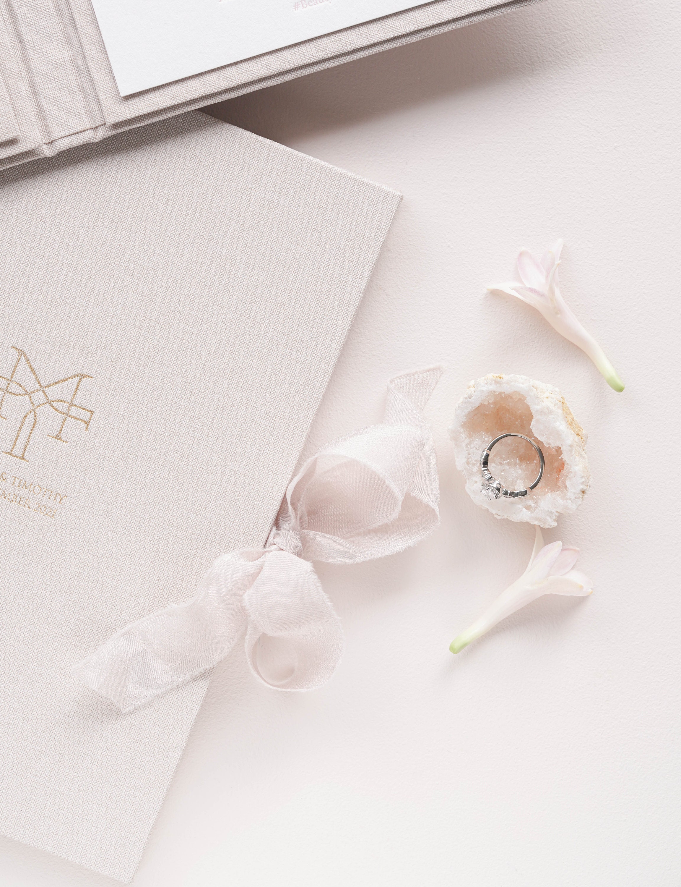 Luxury Wedding Invitation Folio, Invitation Box, Custom Crest, Foil ...