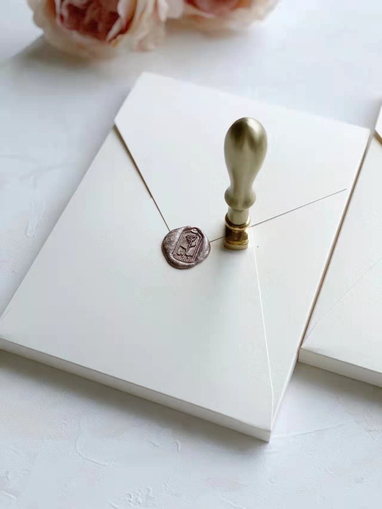 Luxury Wedding Invitation Folio, Invitation Box, Custom Crest, Foil ...