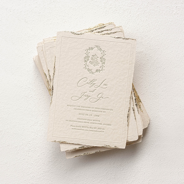 Custom Invitation Foil Press - Etsy