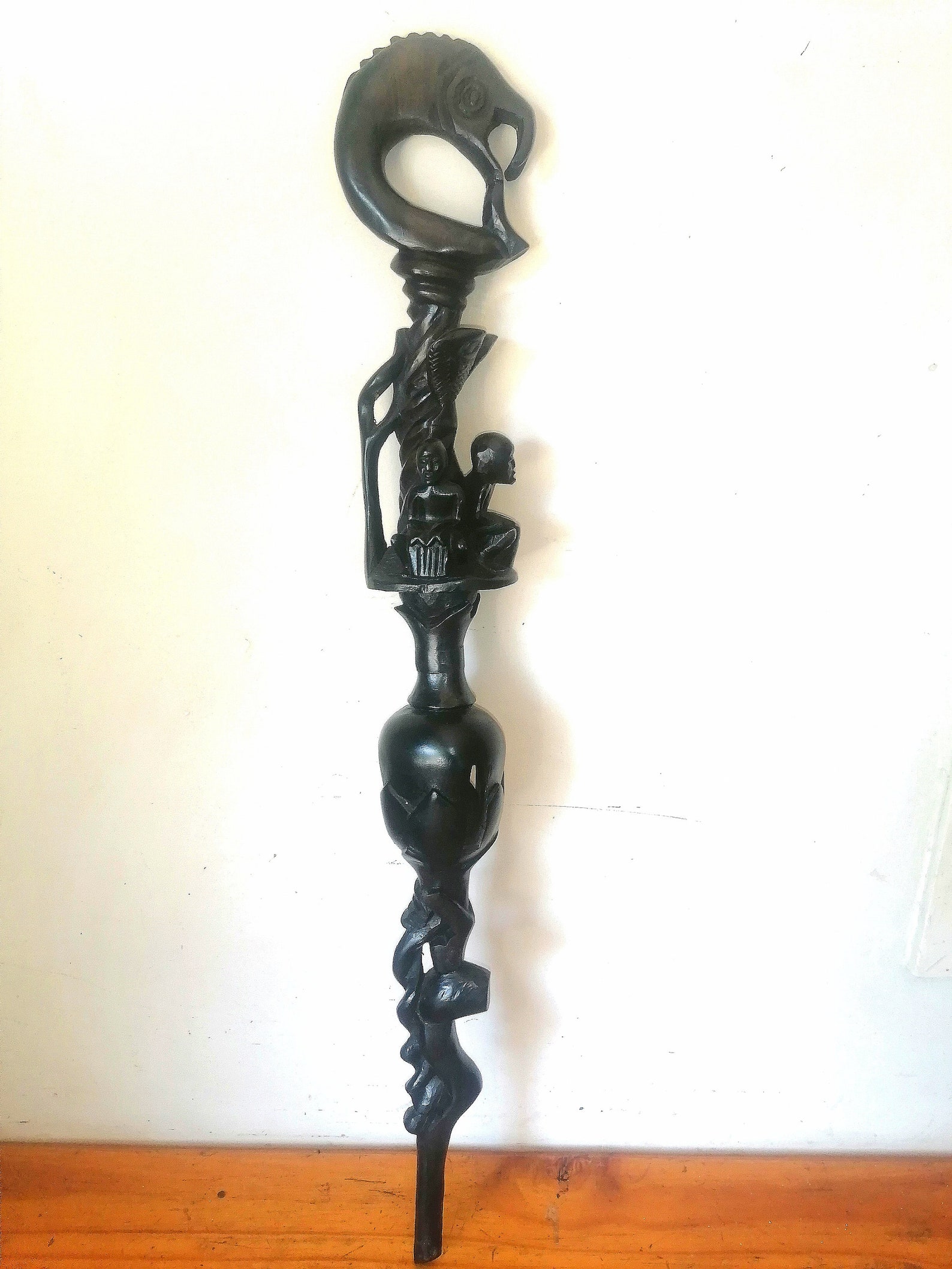 Nyami Nyami Ebony Wood Walking Stick African Walking Stick - Etsy