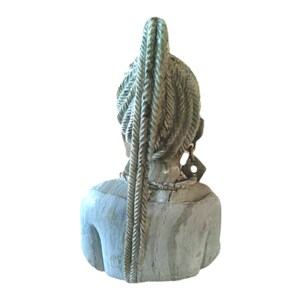 SHONA STONE SCULPTURE, Lady Bust Statue, Female Head Bust, Butter Jade ...