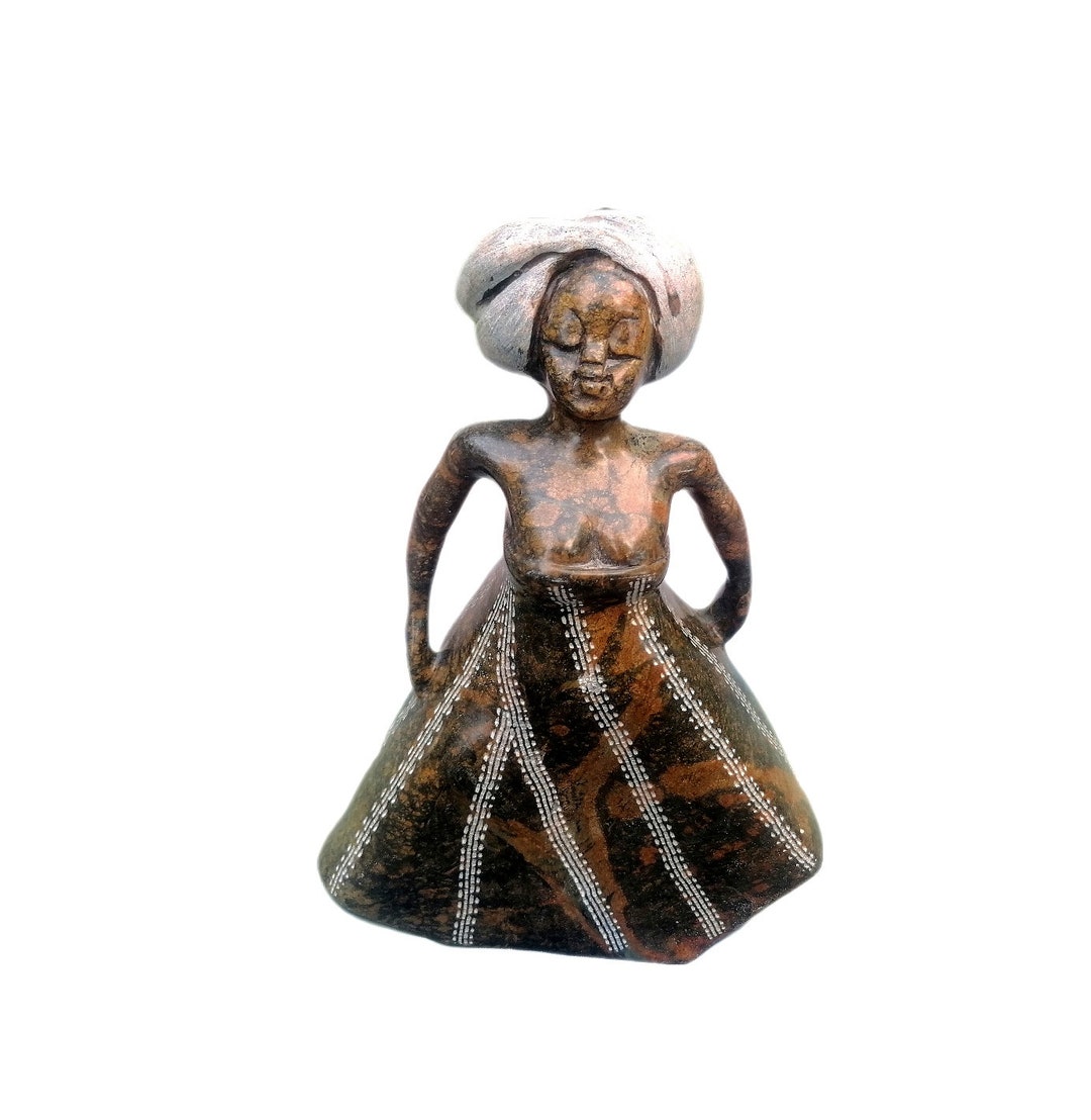 STONE FIGURINES- Abstract African Statue, Shona Sculpture Statue, Home ...