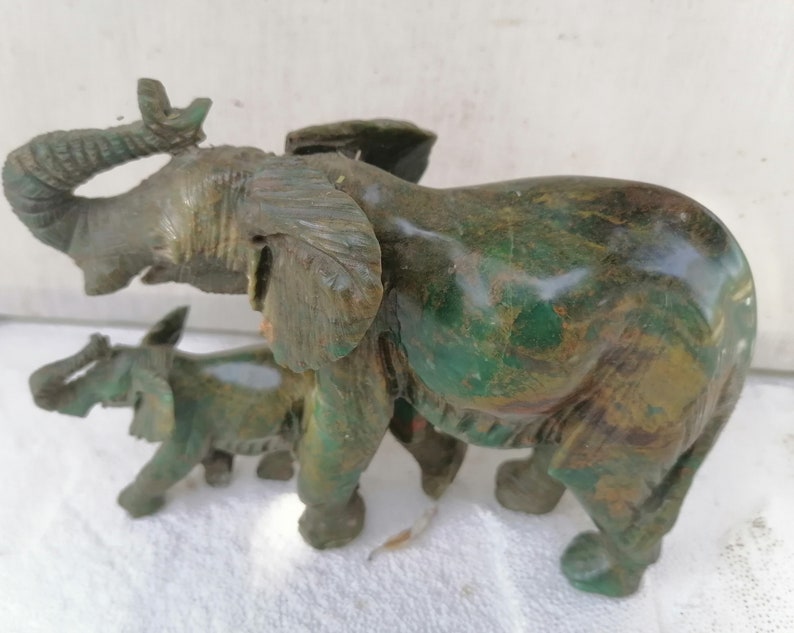 Verdite Elephant Statue African Statue African Sculpture - Etsy