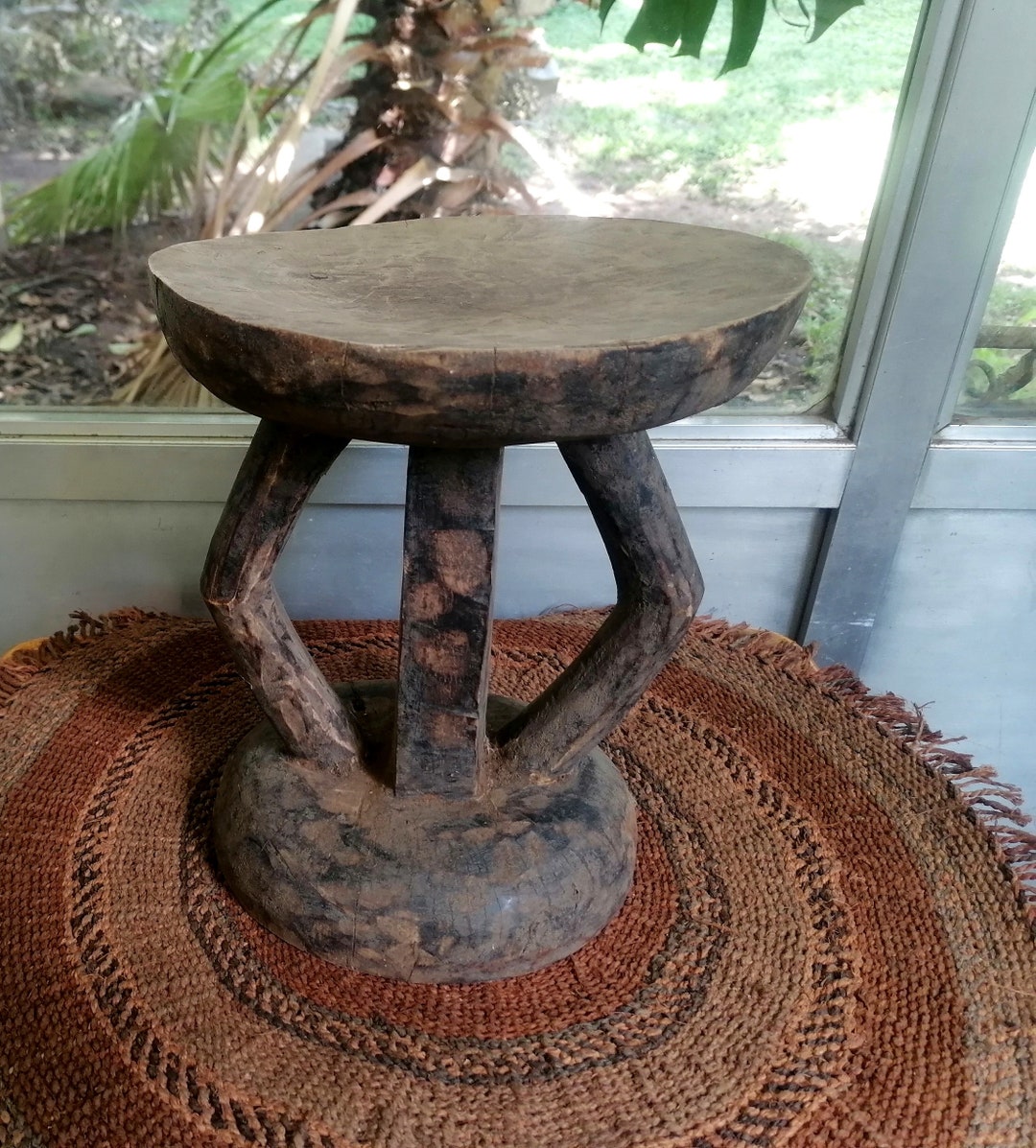 ANTIQUE DECOR STOOL Dogon Peul Stool Antique Wooden - Etsy