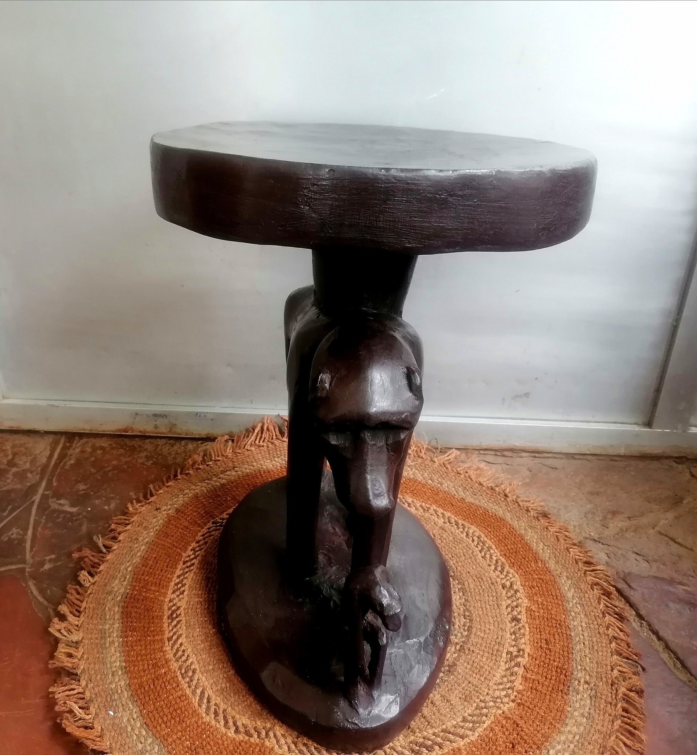 Large Tonga Stool Marula Wood Furniture Handmade Furniture | Etsy