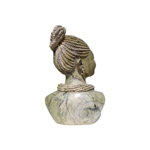 SHONA STONE SCULPTURE, Bust Statue , Moses Mangenda, Butter Jade Stone ...