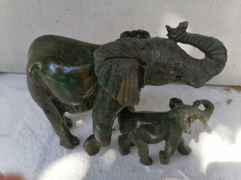 Verdite Elephant Statue African Statue African Sculpture - Etsy