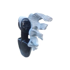 FEMALE HEAD BUST , Shona Stone Sculpture, Decorative Statues ...