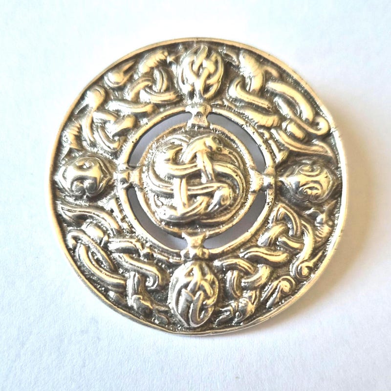 Heavy Celtic Brooch - Etsy UK