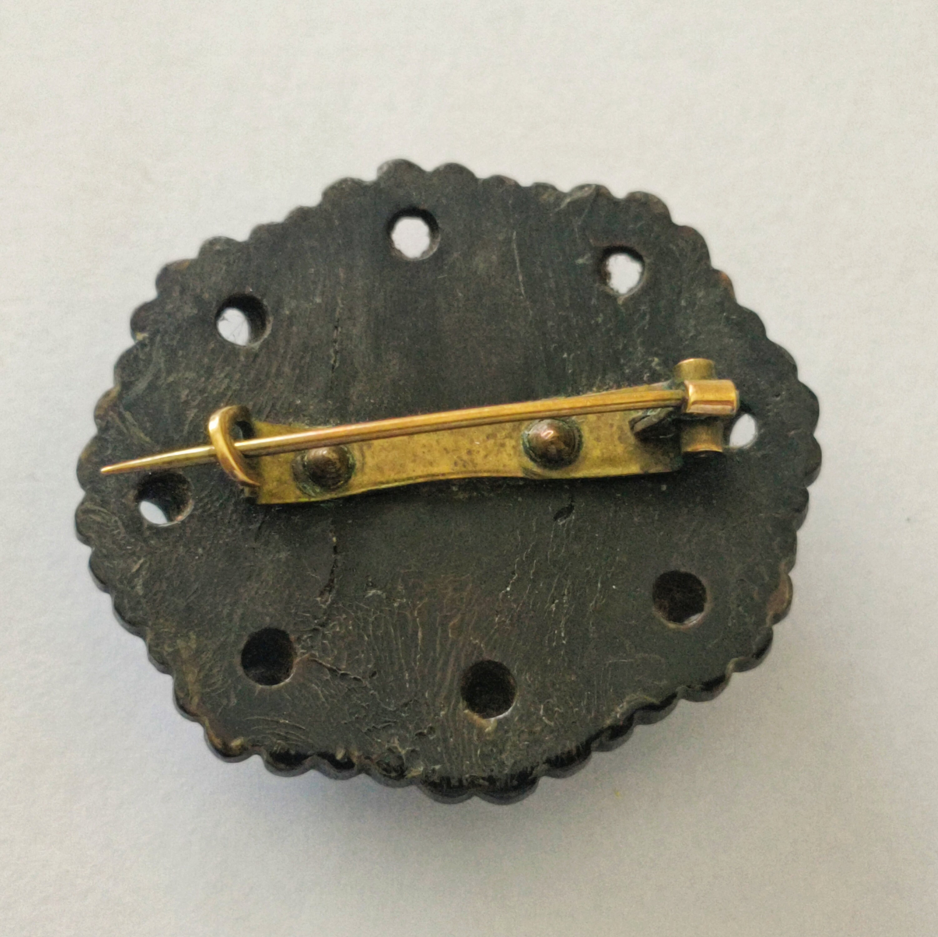 Antique Victorian Whitby Jet Mourning Brooch - Etsy