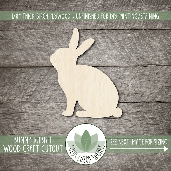 Wooden Rabbit - Etsy