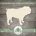 Bulldog Shape Wood Cutouts Laser Cut Wooden Blanks - Etsy
