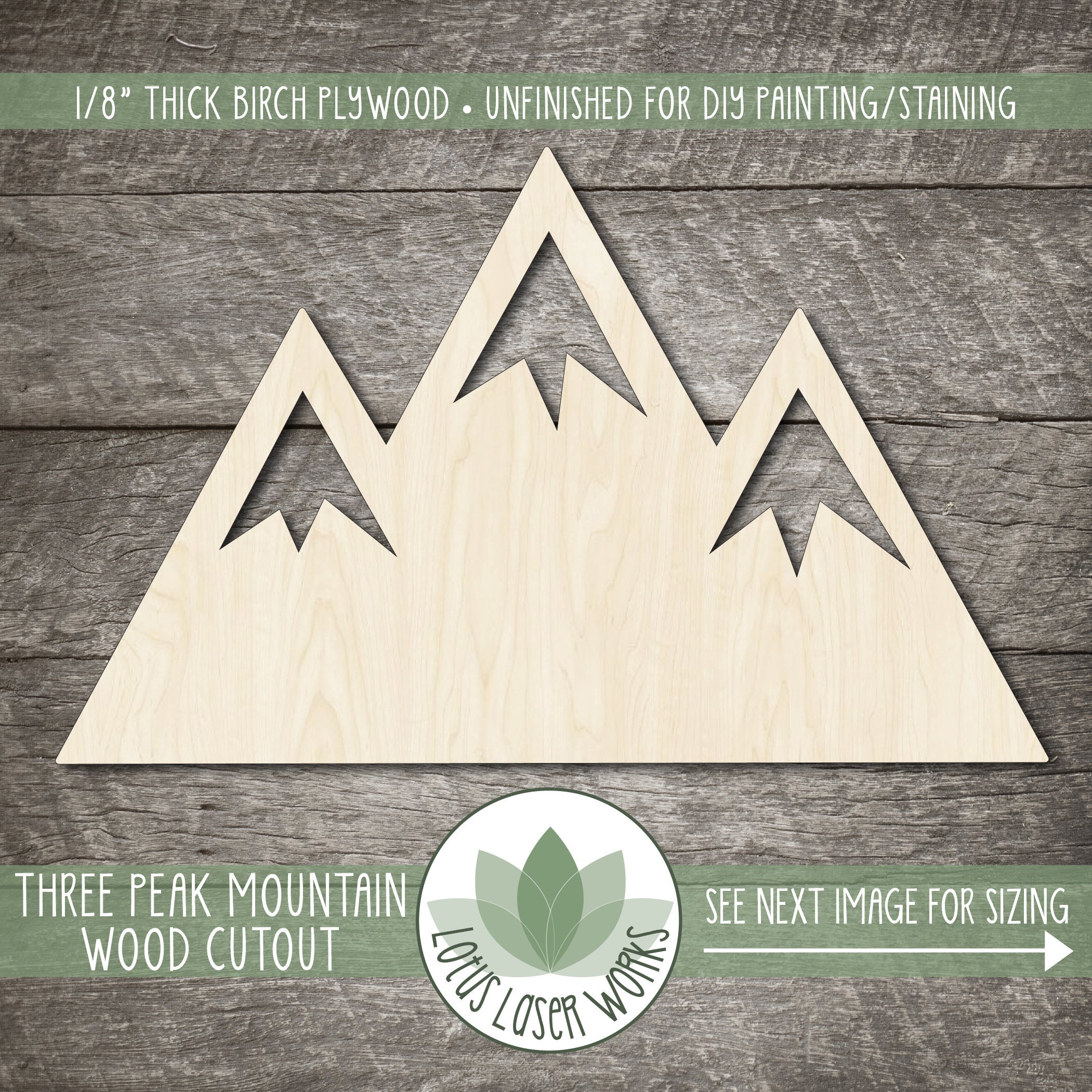 Sculpting & Forming Mountains Multiple Sizes Laser Cut Unfinished Wood ...