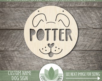 Custom Wood Dog Sign - Etsy