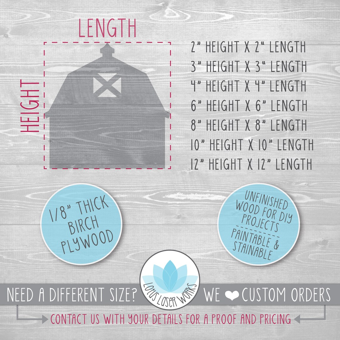 Wood Barn Shape Blank Wood Farm Shapes Wooden Barn Cutout - Etsy