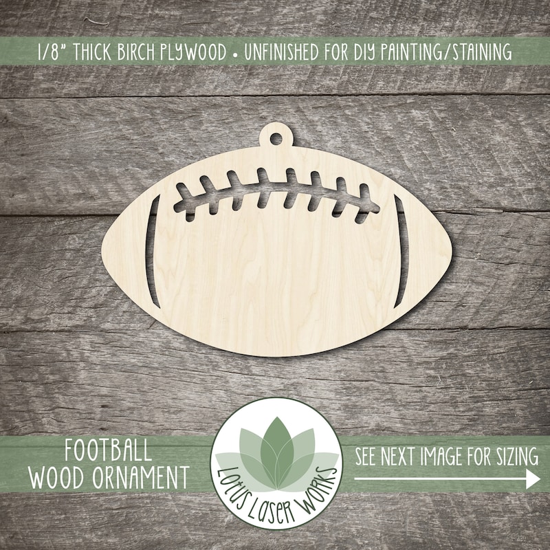 Football Wood - Etsy