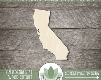 Laser Cut California Shape - Etsy