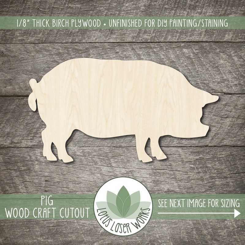 Pig Cutout - Etsy