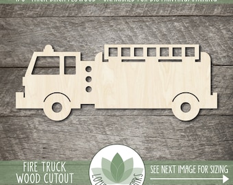 Fire Truck Cutout - Etsy