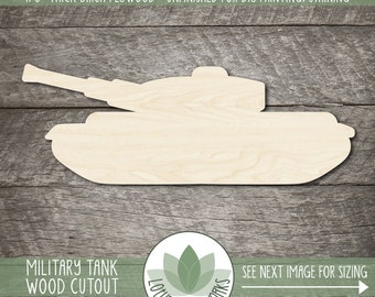 Military Tank Cutout Shape Wood Tank Crafting Cutout DIY - Etsy