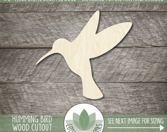 Wooden Hummingbird Craft - Etsy