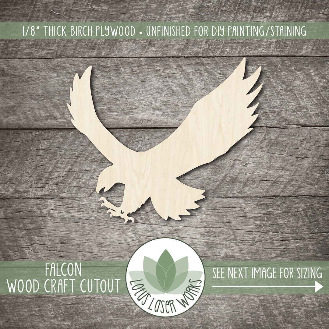 Falcon Shape, Wood Bird Cutouts for Craft Projects, Painting Blanks - Etsy