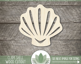 10x Wooden Scallop Shell Craft Shapes 3mm Plywood - Etsy