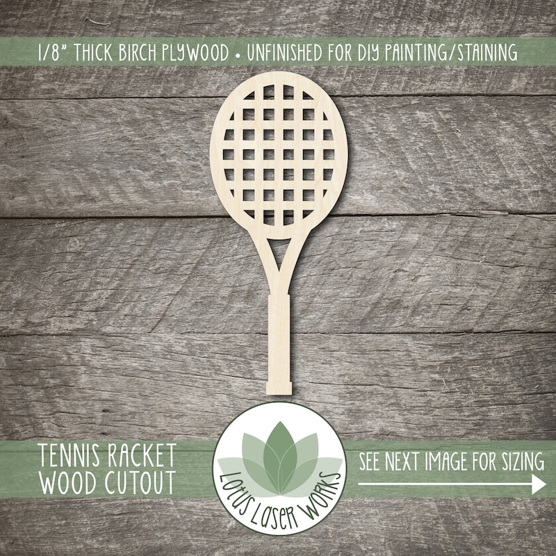 Wooden Tennis Racket - Etsy