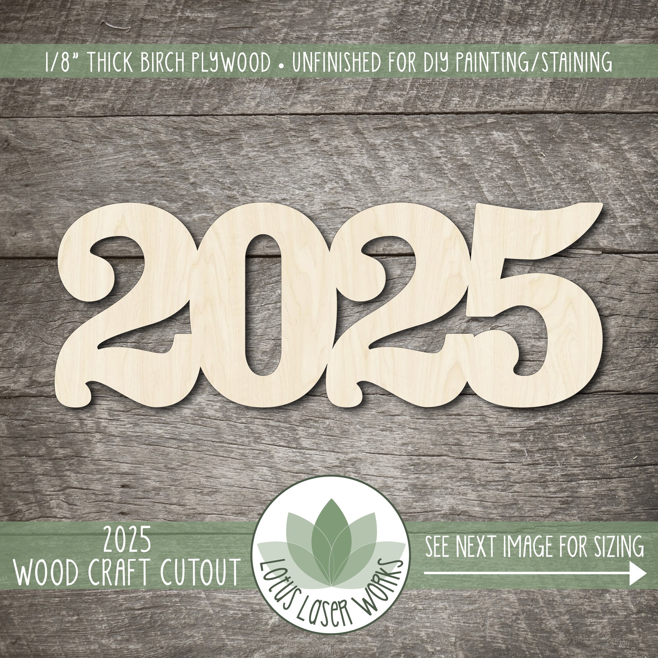 2025 Wood Graduation Sign, Graduation Party Decor, Unfinished Wooden ...