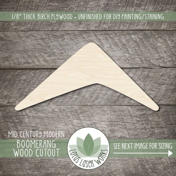 Laser Cut Boomerang - Etsy